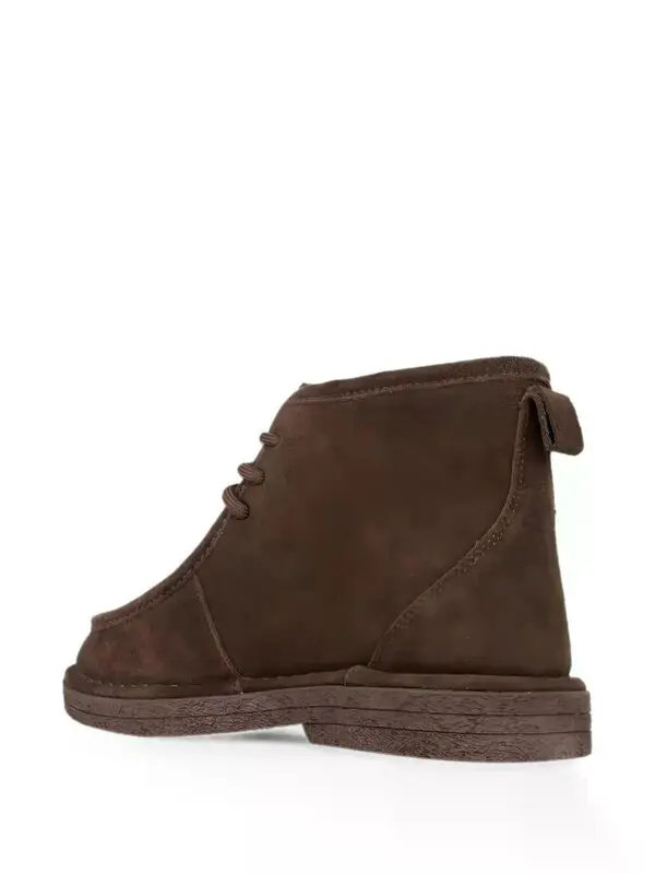 LINDA BAUMANN Lace-up Suede Ankle Boots