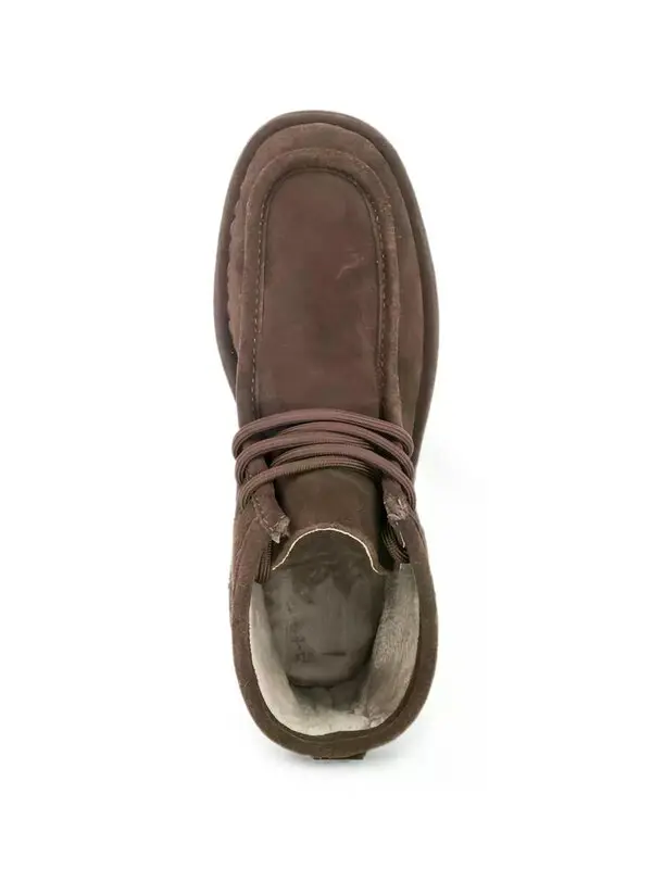 LINDA BAUMANN Lace-up Suede Ankle Boots