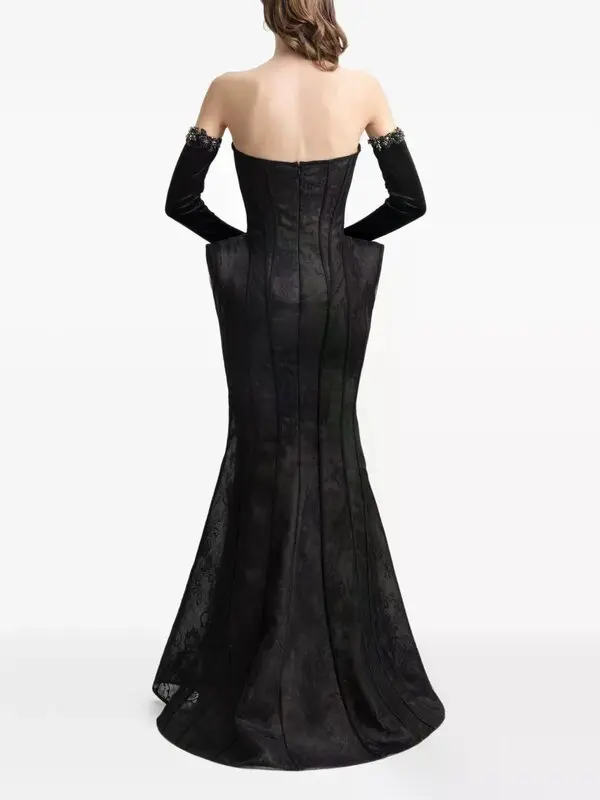 GEMY MAALOUF Beaded Mermaid Maxi Dress