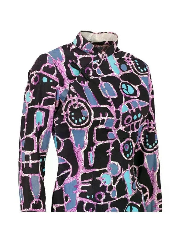 Vintage 60's Mini Abstract-print Dress