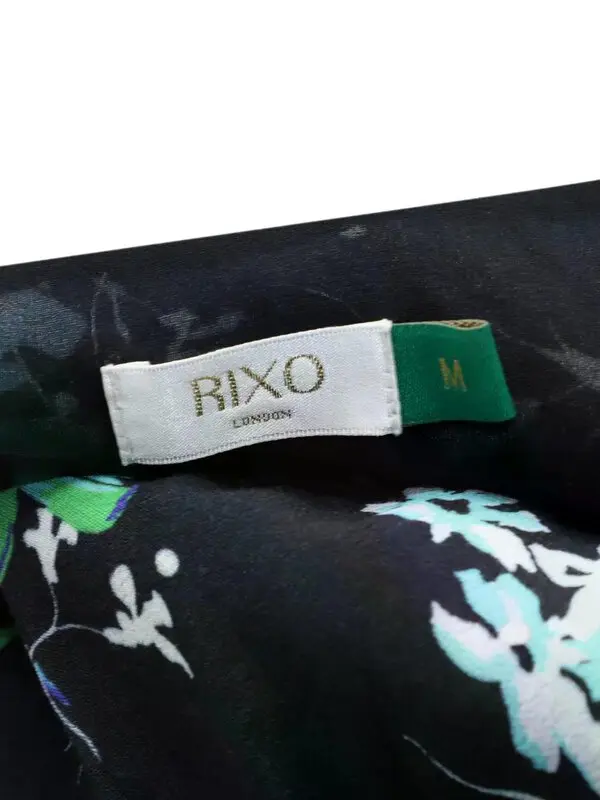 Rixo Floral Print Long Sleeve Maxi Dress