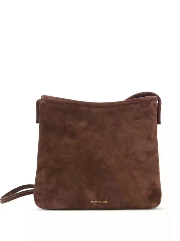 Manu Atelier Fidéle Suede Cross Body Bag - Brown