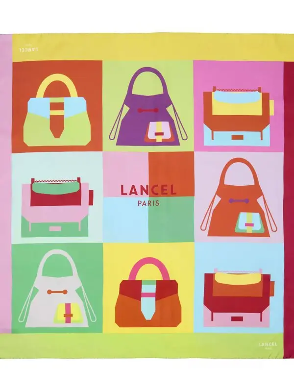 LANCEL Graphic-print Silk Scarf
