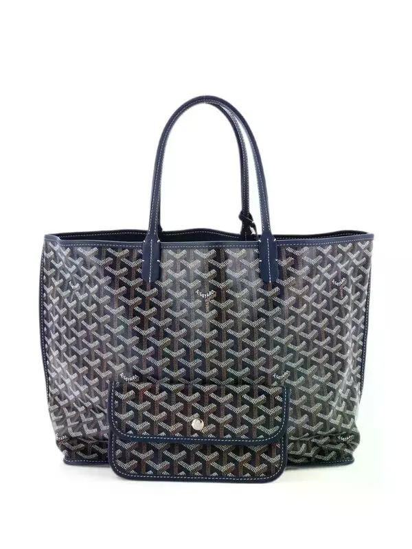 Goyard Anjou Reversible Coated Canvas Pm Tote Bag - Blue