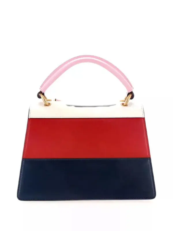 Gucci Queen Margaret Top Handle Bag Colorblock Leather Small Satchel