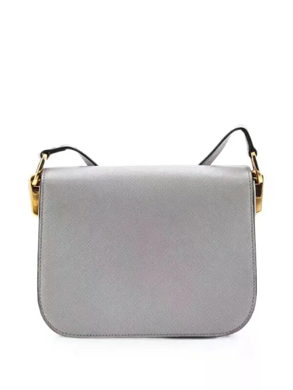 Prada Embleme Flap Bag Saffiano Leather Small Shoulder Bag