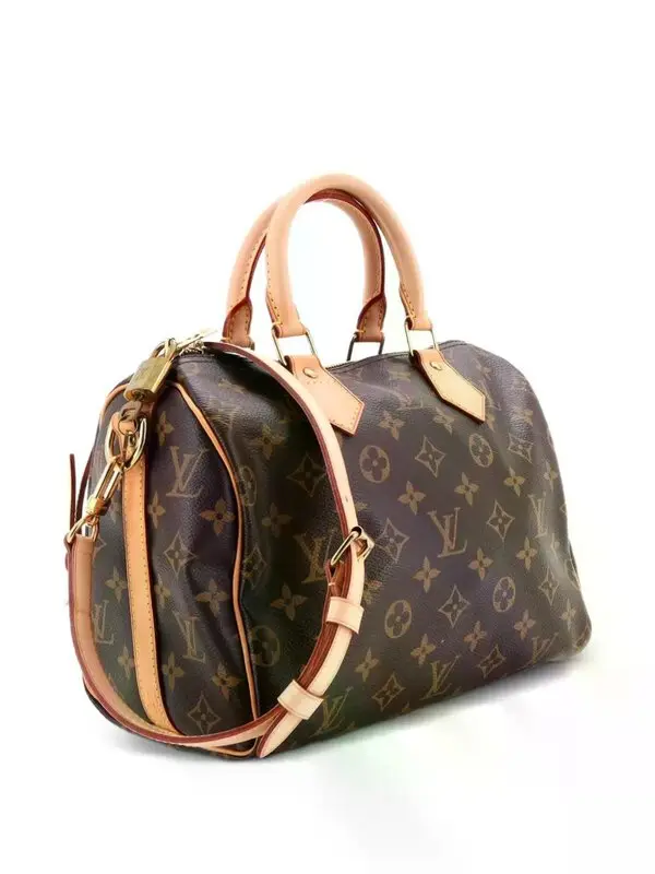 LOUIS VUITTON Speedy Bandouliere Monogram Canvas 25 Satchel - Brown