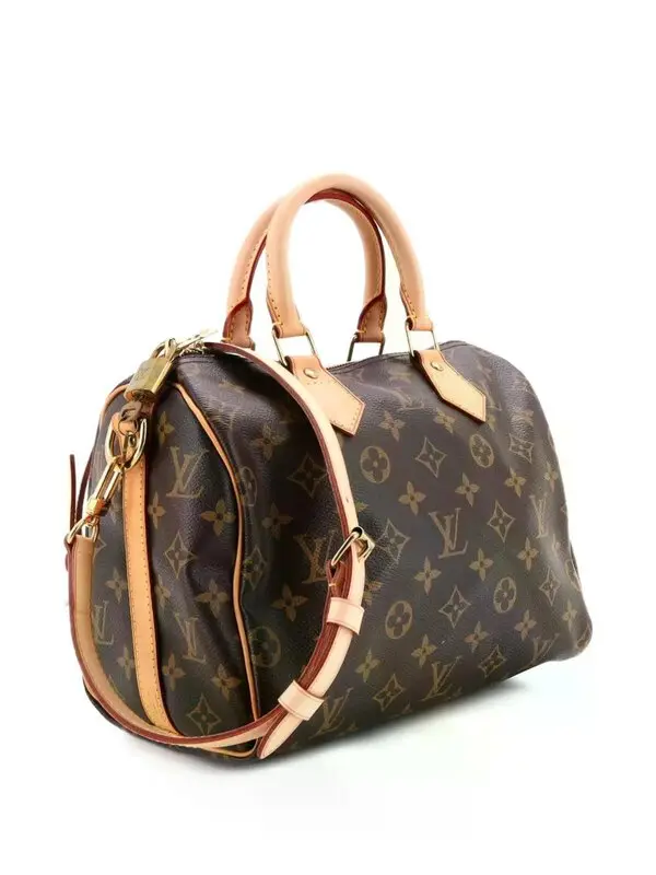 LOUIS VUITTON Speedy Bandouliere Monogram Canvas 25 Satchel