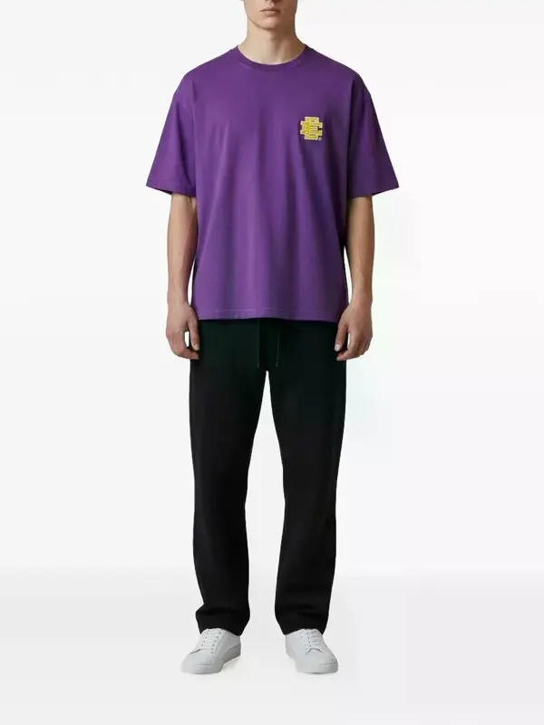 ERIC EMANUEL Logo-print T-shirt - Purple