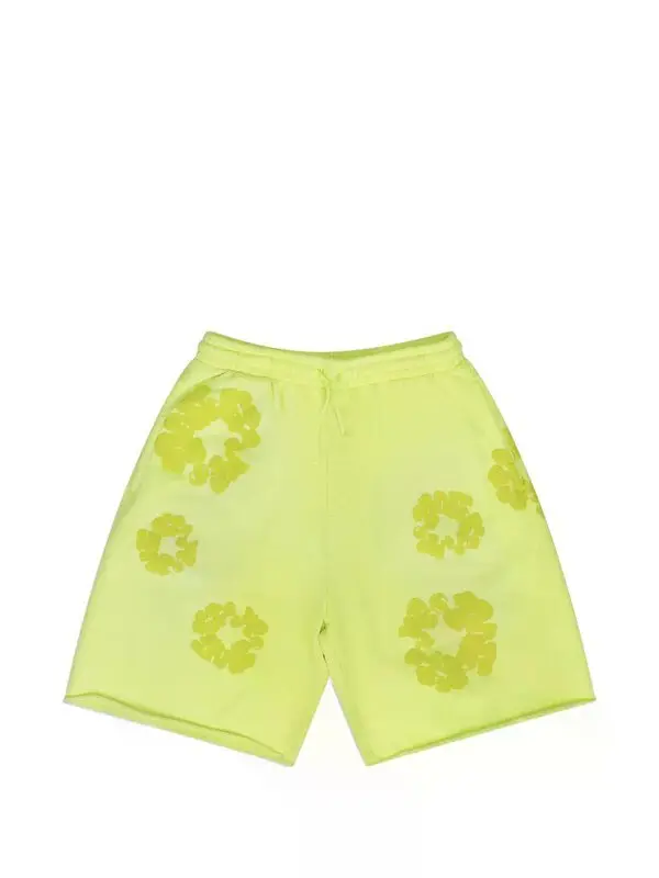 DENIM TEARS Mono Wreath Shorts - Yellow