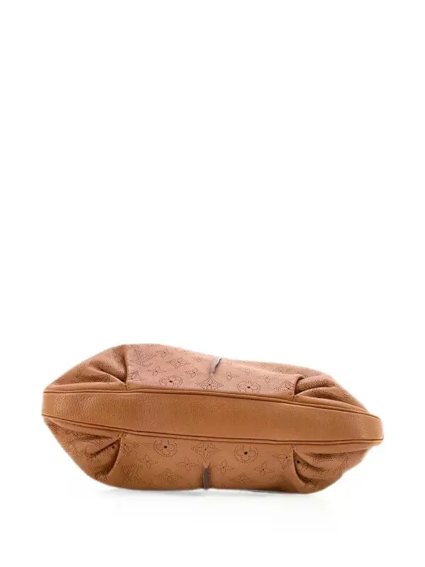 LOUIS VUITTON Selene Hobo Bag Mahina Leather Pm - Brown