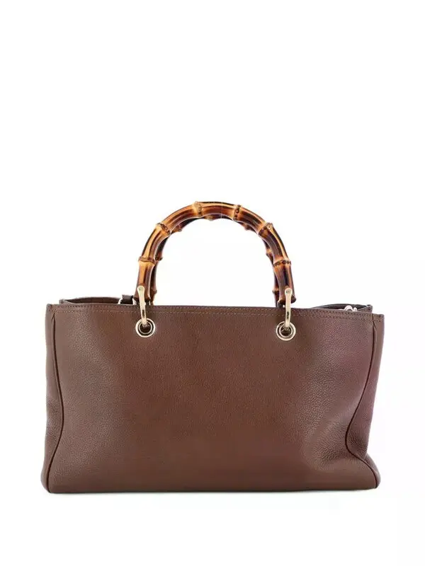 Gucci Bamboo Shopper Leather Medium Tote Bag