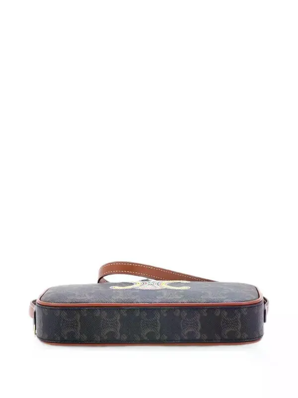 Celine Triomphe Camera Embroidered Coated Canvas Shoulder Bag
