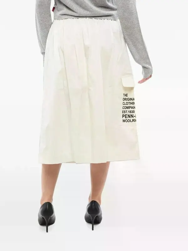 Woolrich Text-print Midi Skirt