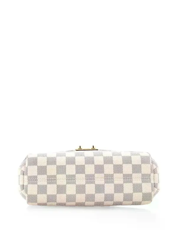 LOUIS VUITTON Croisette Handbag Damier With Braided Detail Shoulder Bag - Pink