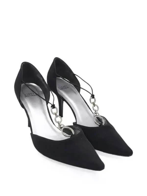 STUART WEITZMAN Embellished T-strap Pumps - Black