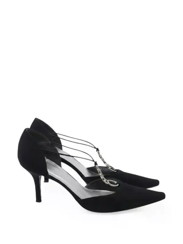 STUART WEITZMAN Embellished T-strap Pumps