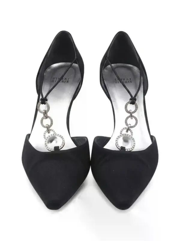 STUART WEITZMAN Embellished T-strap Pumps