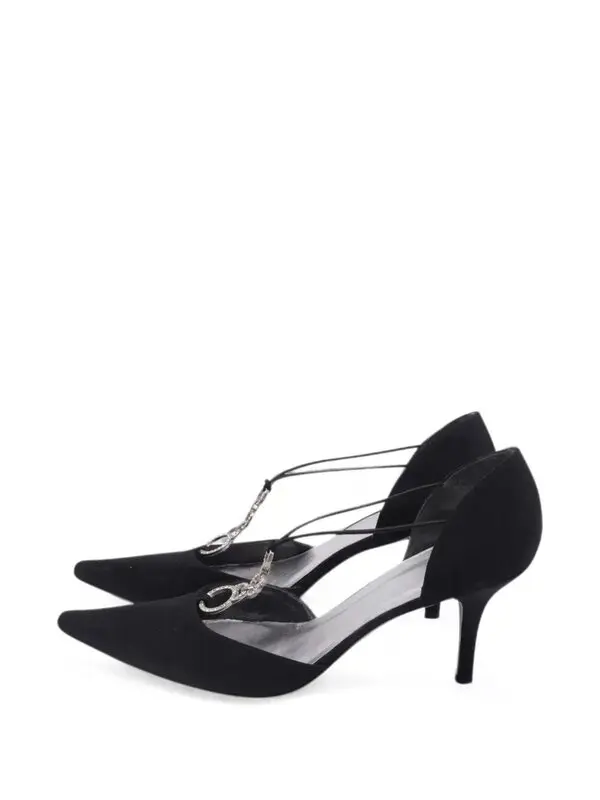 STUART WEITZMAN Embellished T-strap Pumps