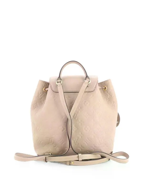 LOUIS VUITTON Montsouris Nm Monogram Empreinte Leather Pm Backpack