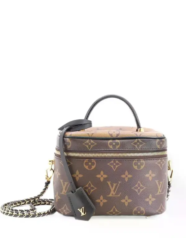 LOUIS VUITTON Vanity Handbag Reverse Monogram Canvas Pm Satchel