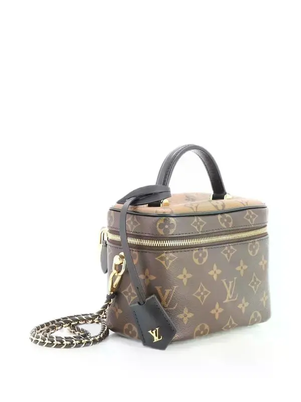LOUIS VUITTON Vanity Handbag Reverse Monogram Canvas Pm Satchel