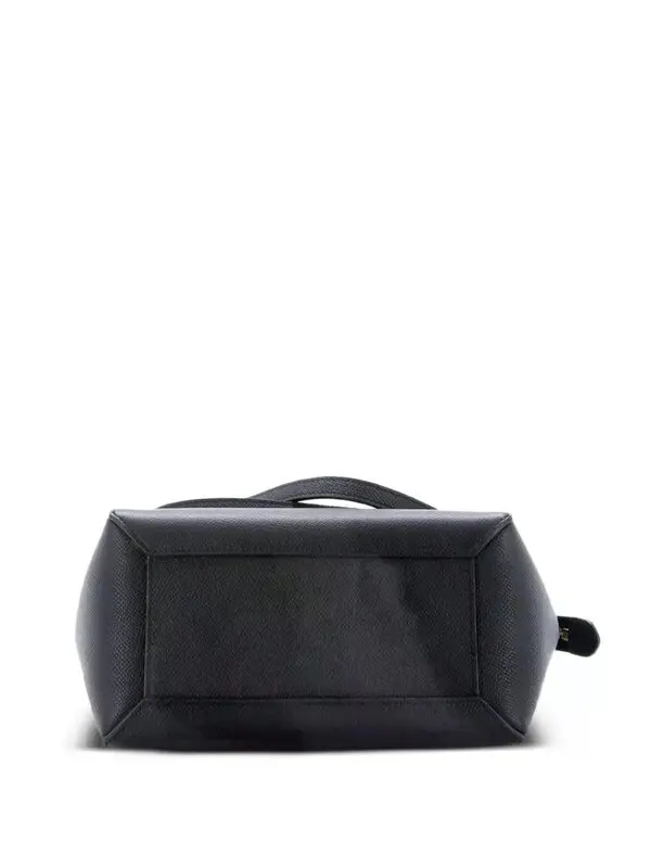 Celine Nano Belt Bag Textured Leather Shoulder Bag - Black