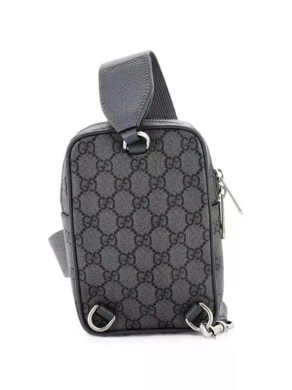 Gucci Ophidia Sling Bag Gg Coated Canvas Mini Crossbody Bag - Grey