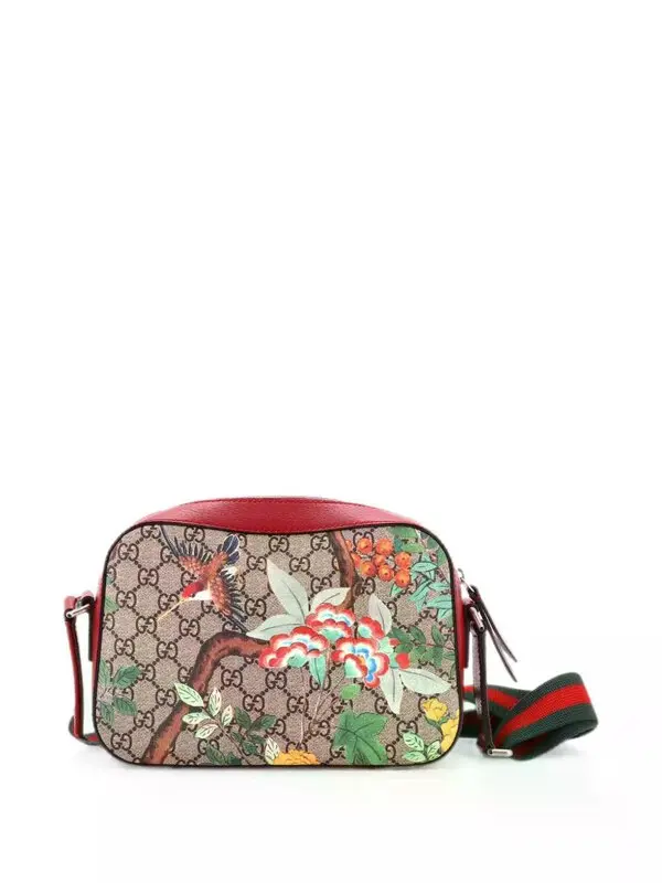 Gucci Camera Tian Print Gg Coated Canvas Medium Shoulder Bag