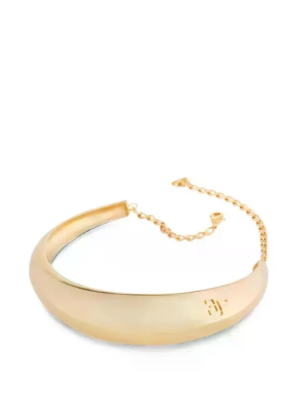 Elisabetta Franchi Crescent-shaped Necklace - Gold