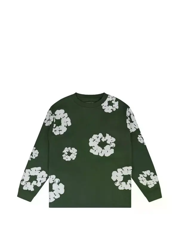 DENIM TEARS Cotton Wreath Sweatshirt - Green