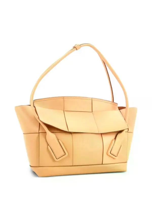 Bottega Veneta Maxi Intrecciato Leather Shoulder Bag - Brown