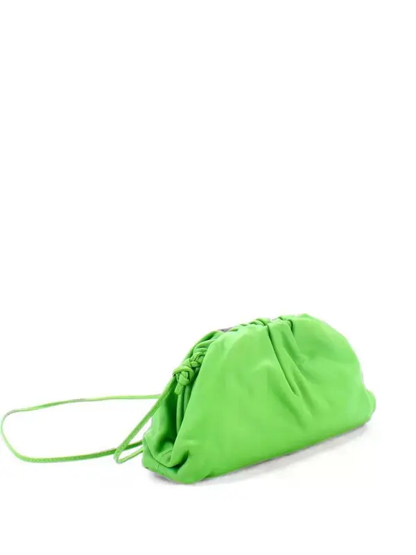 Bottega Veneta The Pouch Leather Teen Clutch Bag - Green
