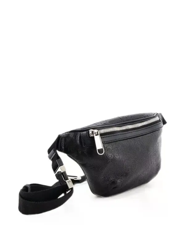 Gucci Gg Embossed Perforated Leather Small Belt Bag