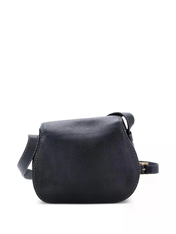 Chloé Marcie Leather Small Crossbody Bag - Black