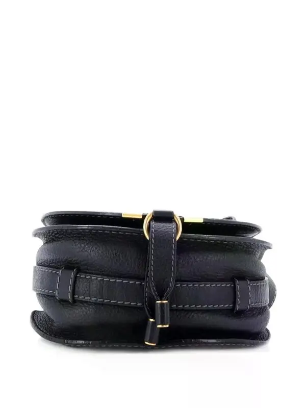Chloé Marcie Leather Small Crossbody Bag - Black
