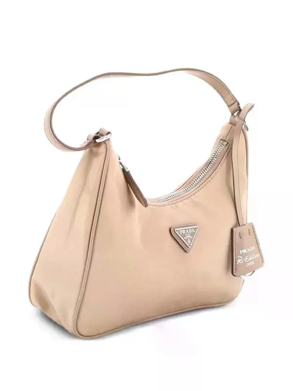 Prada Re-edition 2005 Tessuto With Saffiano Leather Mini Hobo Bag