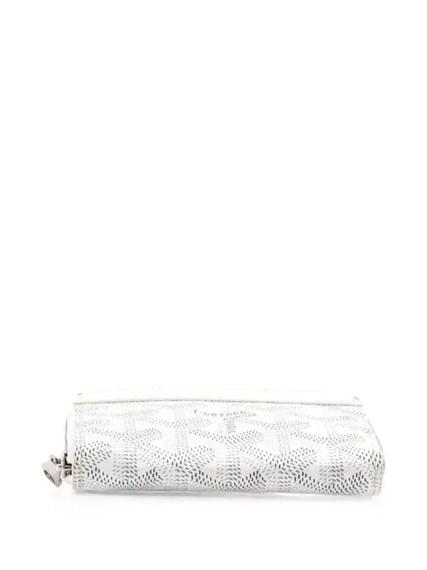 Goyard Matignon Zip Wallet Coated Canvas With Leather Pm Small Wallets