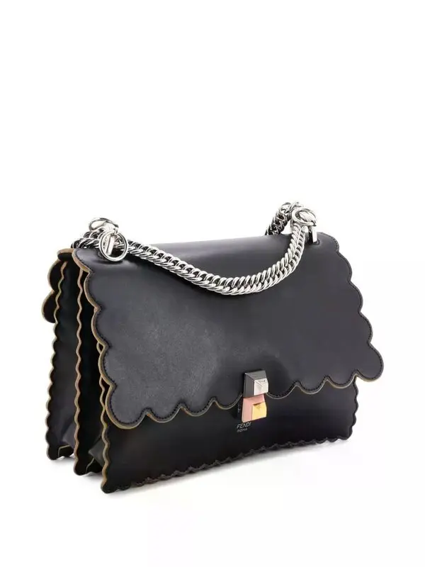 Fendi Kan I Bag Leather Medium Shoulder Bag