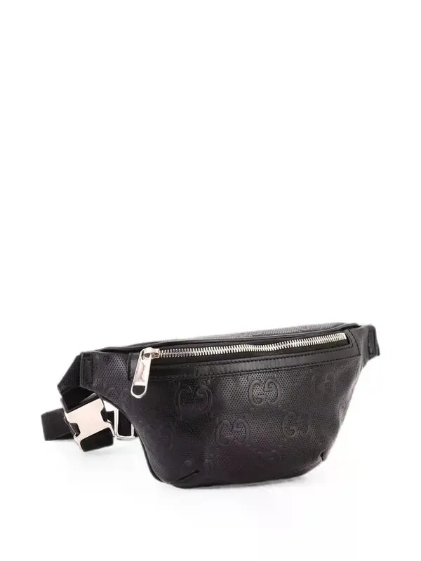 Gucci Gg Embossed Perforated Leather Small Belt Bag