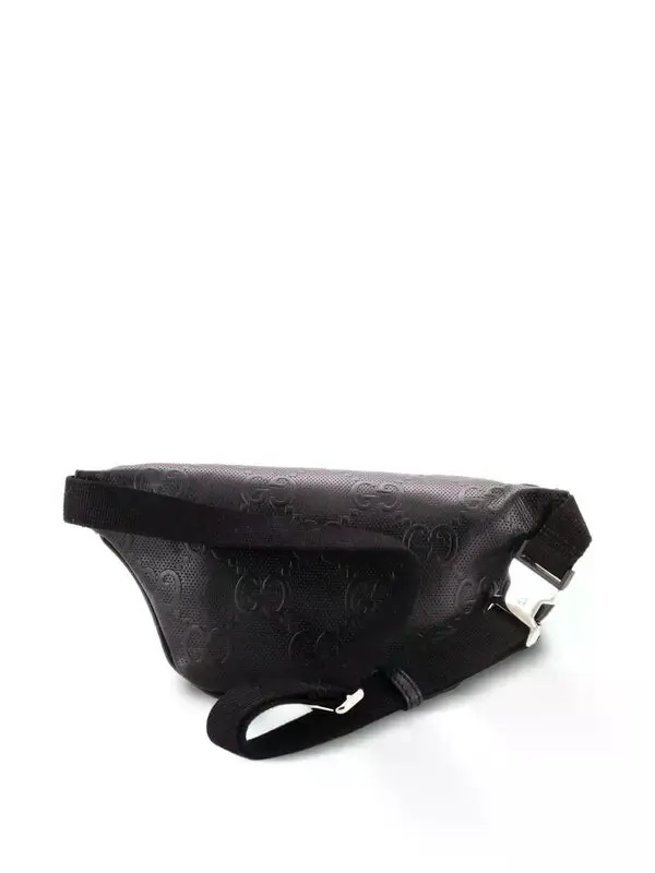 Gucci Gg Embossed Perforated Leather Small Belt Bag