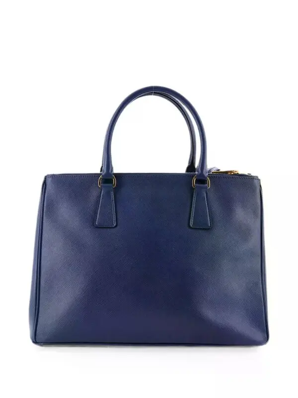 Prada Double Zip Lux Saffiano Leather Medium Tote Bag