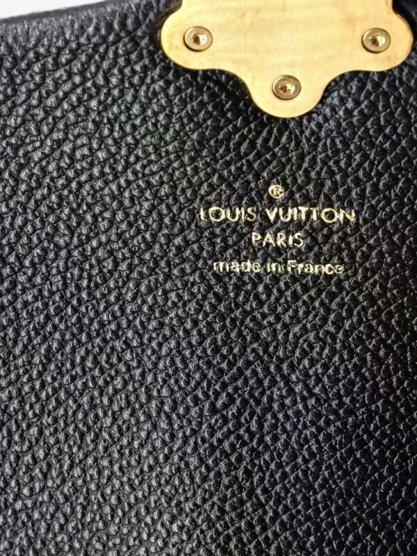 LOUIS VUITTON Clapton Handbag Damier Leather Pm Crossbody Bag - Black