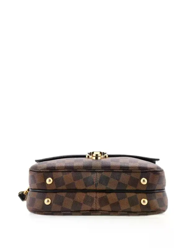 LOUIS VUITTON Clapton Handbag Damier Leather Pm Crossbody Bag - Black