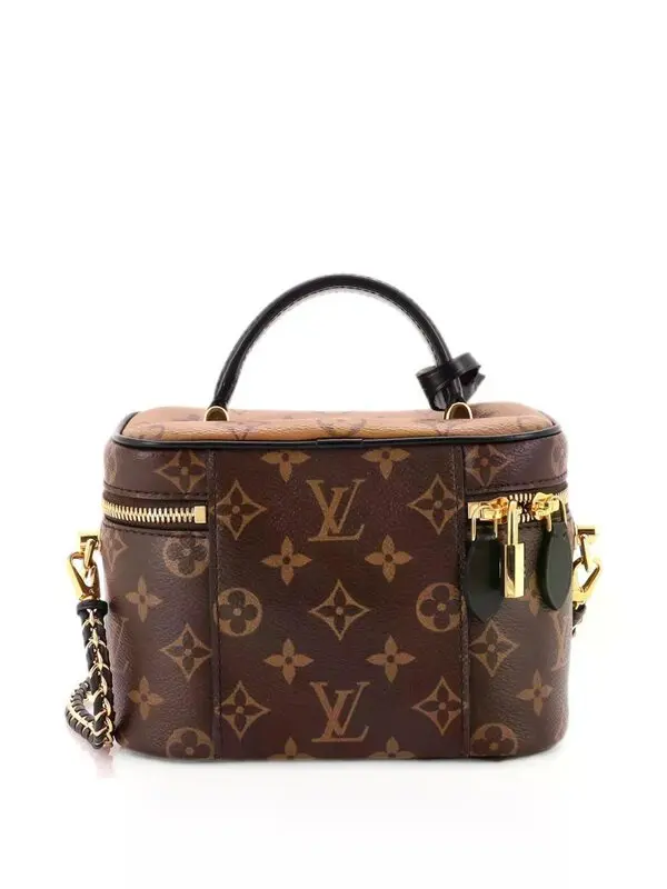 LOUIS VUITTON Vanity Handbag Reverse Monogram Canvas Pm Satchel