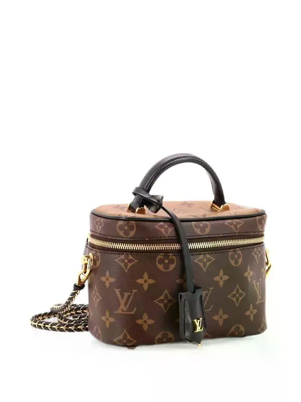 LOUIS VUITTON Vanity Handbag Reverse Monogram Canvas Pm Satchel