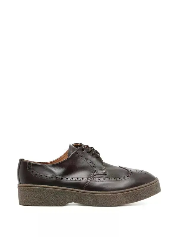 Comme Des Garçons X George Cox Popboy Brogue Derby Shoes - Brown
