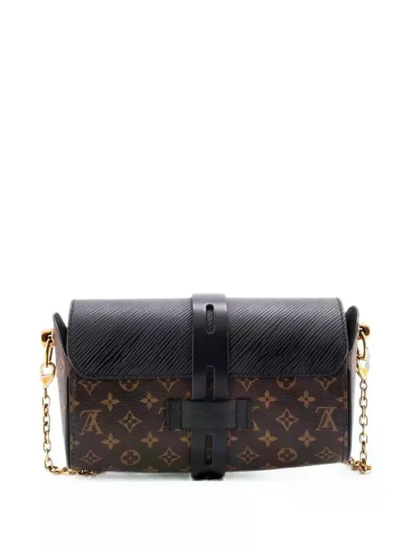 LOUIS VUITTON Monogram Canvas And Epi Leather Clutch Bag