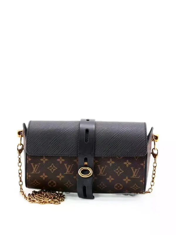 LOUIS VUITTON Monogram Canvas And Epi Leather Clutch Bag