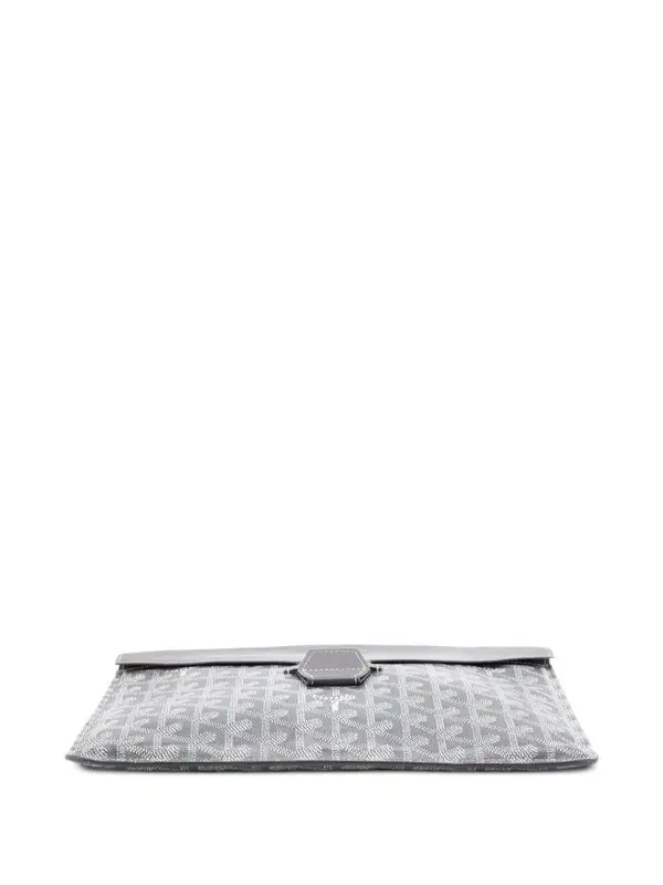 Goyard Camondo Horizontal Ii Coated Canvas Mm Clutch Bag - Grey